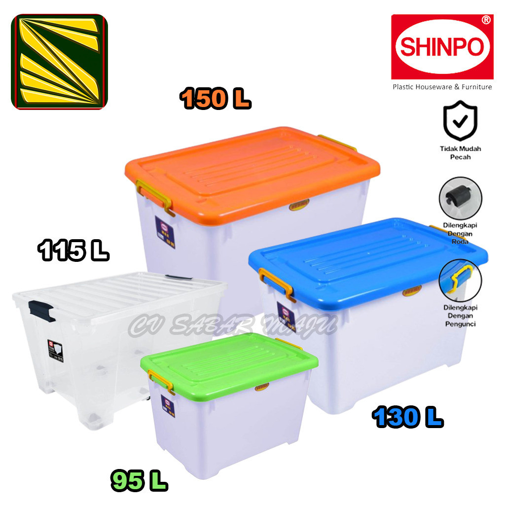 Jual DF34ER Shinpo Box Container Plastik / Kotak Penyimpanan serbaguna ...