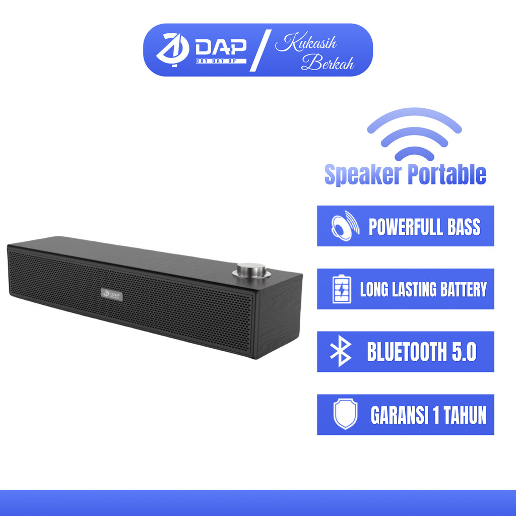 Jual DAP D-VY4 Speaker Bluetooth 5.0 Wooden Bluetooth speaker Garansi ...