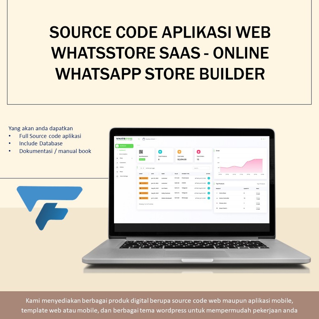 Jual SOURCE CODE APLIKASI WEB WHATSSTORE SAAS - ONLINE WHATSAPP STORE BUILDER | Shopee Indonesia