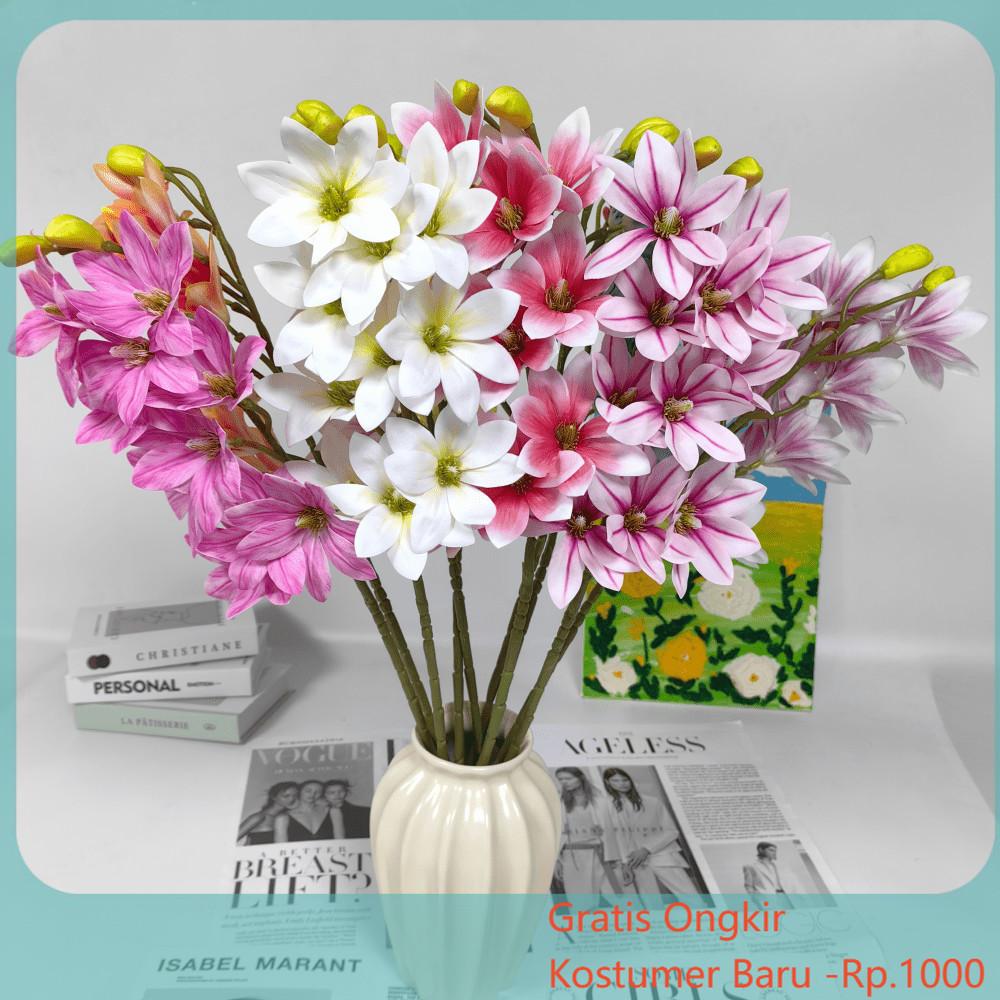 Jual Artificial Flower Buatan Dekorasi Pernikahan Bunga Magnolia Sutra ...