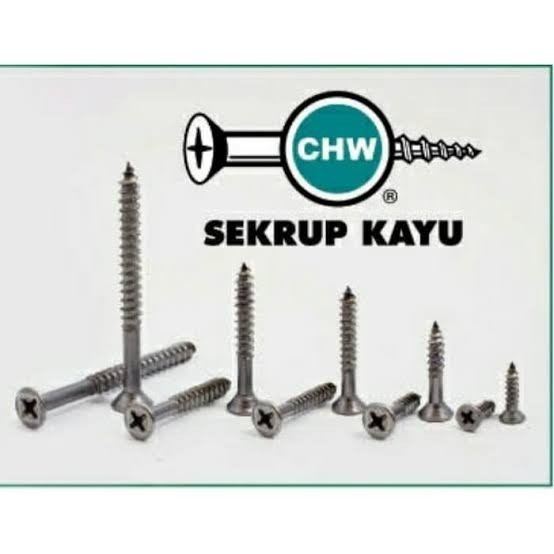 Jual Skrup Kayu / Sekrup Paku Ukuran 2 inch / 5cm | Shopee Indonesia