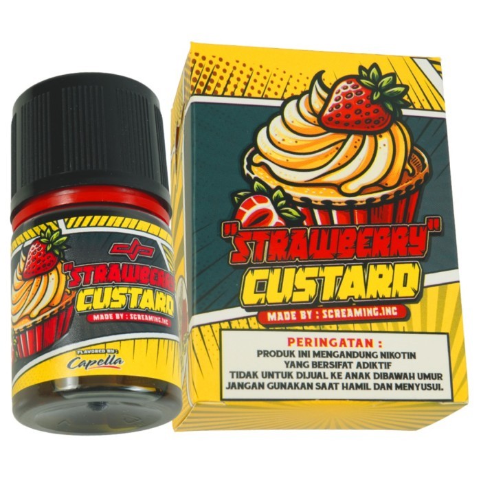 Jual Liquid Vape Vapor DP Strawberry Custard 60ML By Screaming.Inc ...