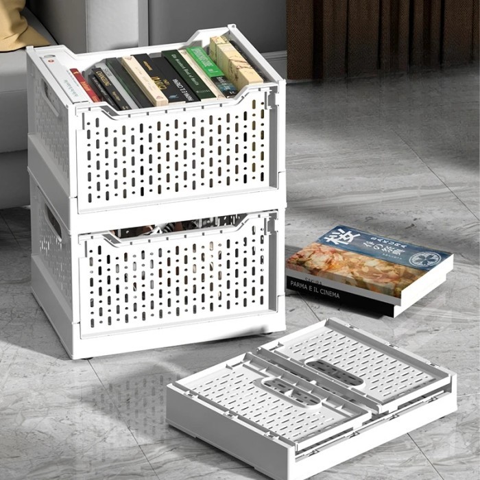 Jual Rak Kotak Lipat Susun Barang Buku Perabot Shelf Storage Dengan ...