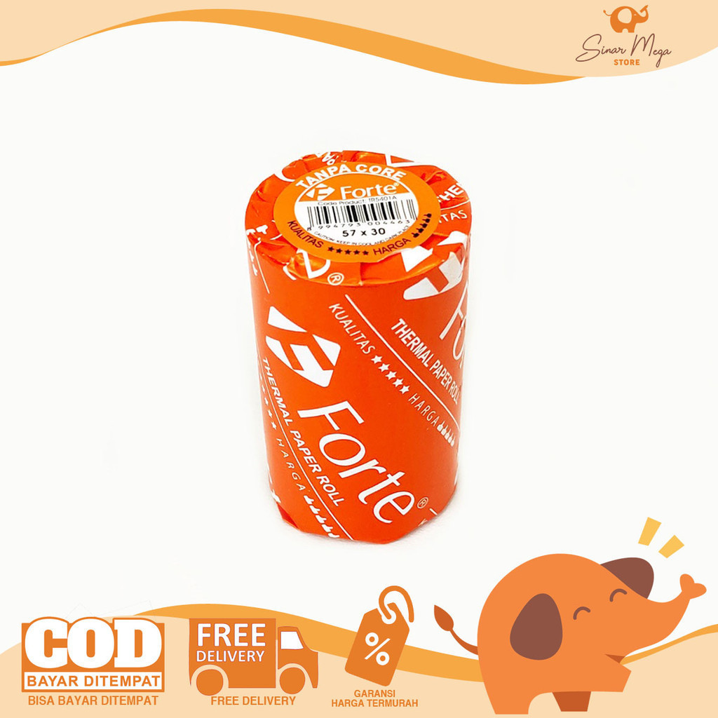 Jual Forte Termal Struk 57 x 30 mm Kertas Kasir DIJUAL PAK Thermal ...