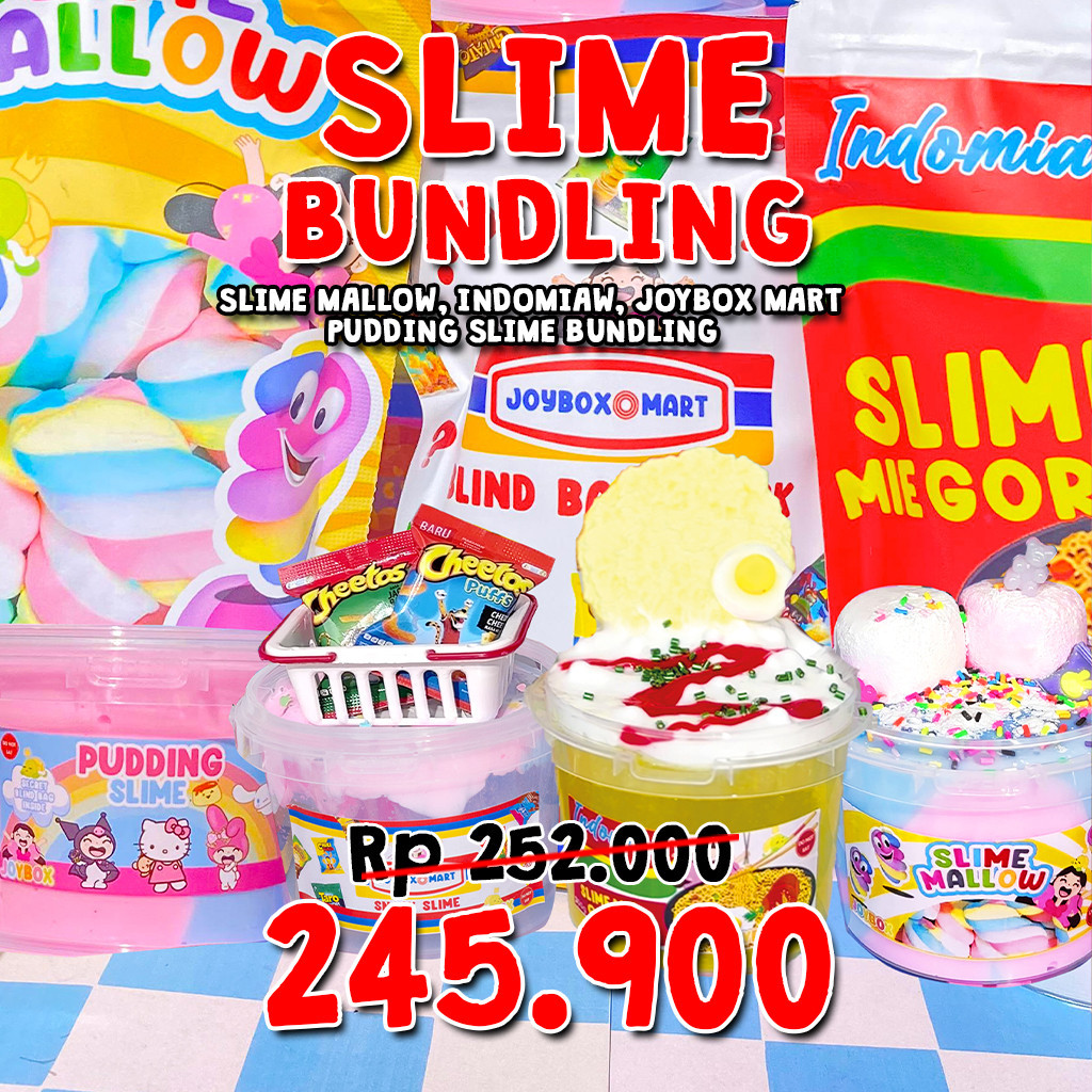Jual HARGA BUNDLE NEW SLIME JOYBOX 4 VARIAN | Shopee Indonesia