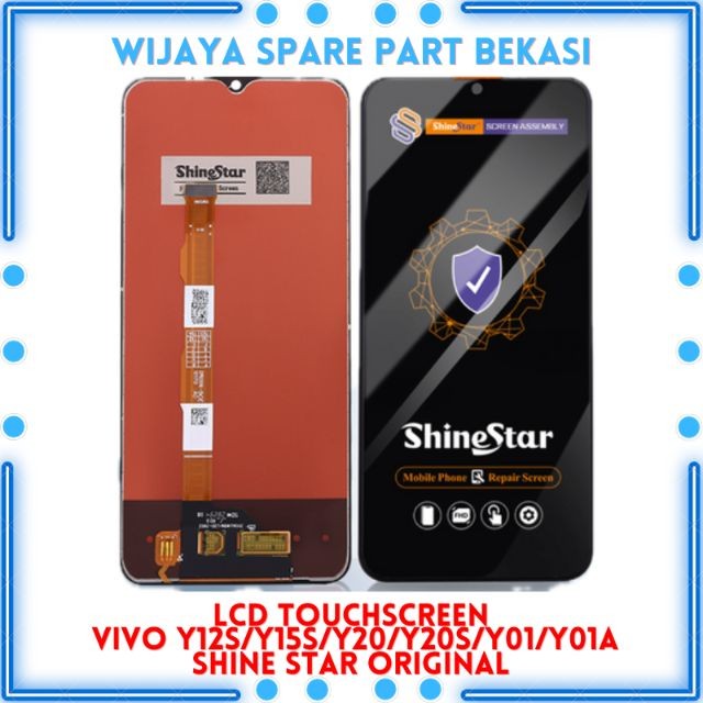 Jual LCD TOUCHSCREEN VIVO Y12S/Y15S/Y20/Y20S/Y01/Y01A SHINE STAR BLACK | Shopee Indonesia