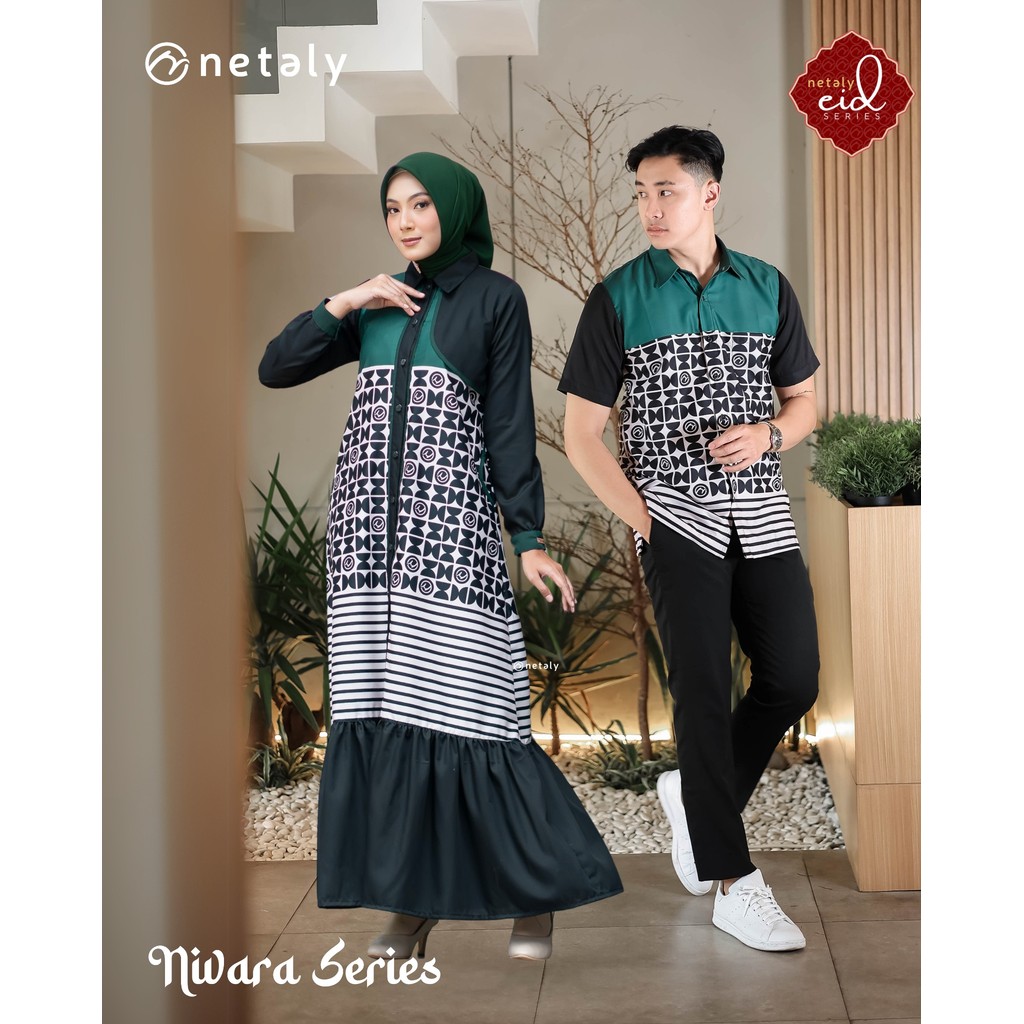 Jual NETALY X NEU MEN Pakaian Muslim Wanita Dan Kemeja Pria Nivara ...