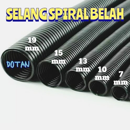 Jual Selang Belah Untuk Pelindung Kabel Listrik Selongsong Spiral ...