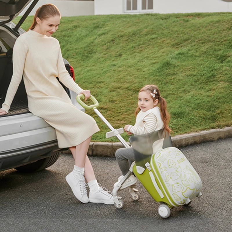 Jual Can Sit and Ride on Suitcase for Kids Trolley Kids Luggage ...