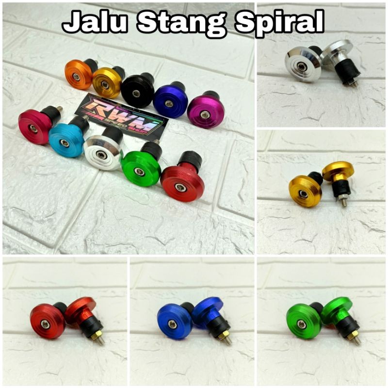 Jual Jalu Stang Bandul Stang Chrome Motif Spiral Titanium Chrome Silver ...