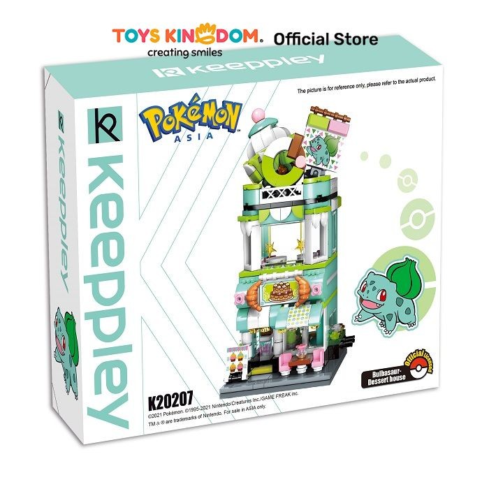 Jual Toys Kingdom Keeppley Pokemon Bulbasaur Dessert House Kids Toy ...