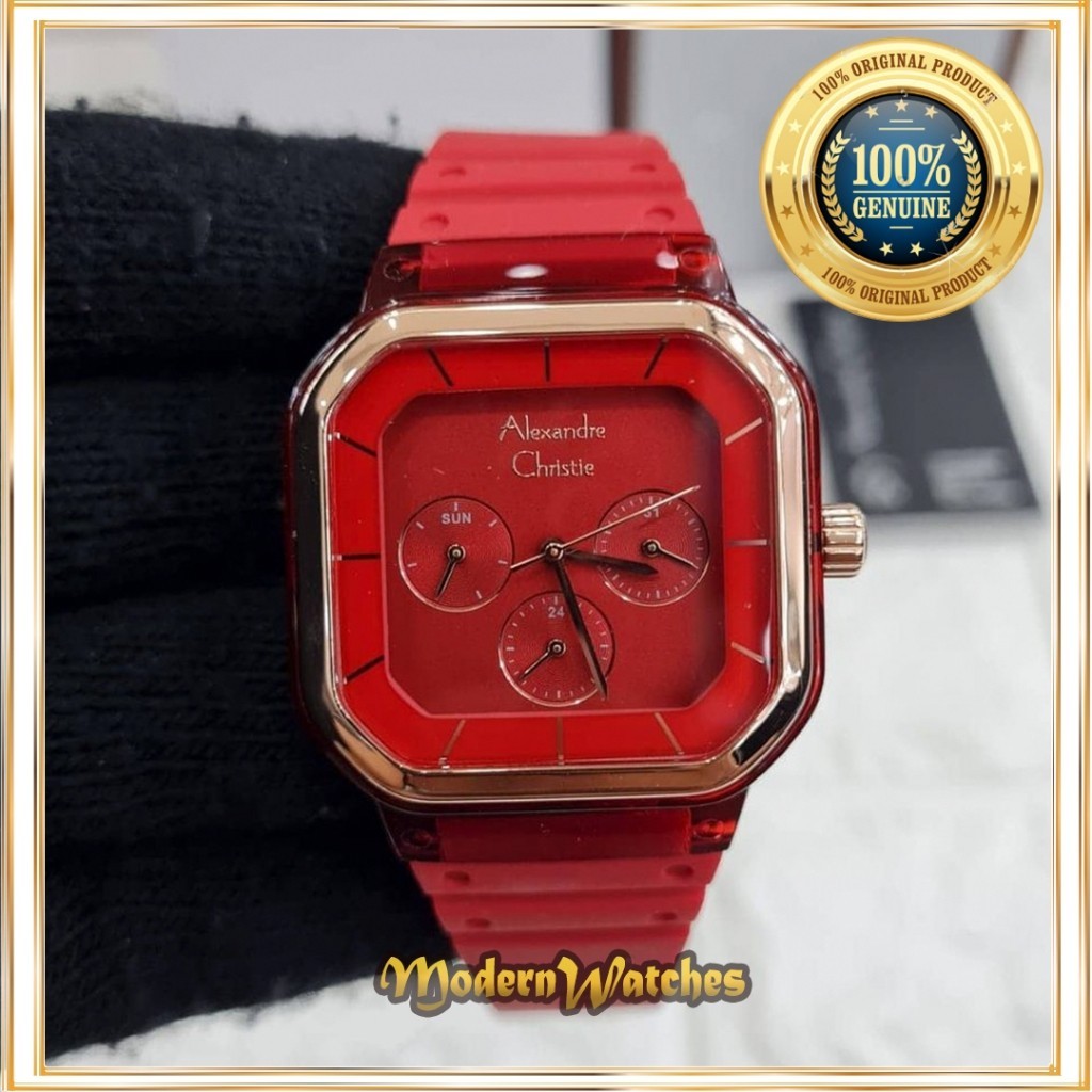 Jual Jam Tangan Ori Wanita Alexandre Christie AC 2811 Peach Red Blue ...