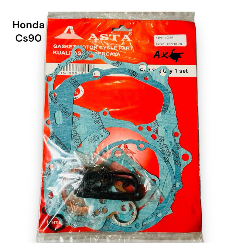 Jual PERPAK PAKING FULL SET GASKET KIT SET asta Honda CS 90 cs90 A | Shopee Indonesia