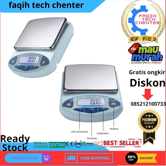 Jual Timbangan Analitik 0,001g Max 500g Lab Scale Balance Miligram 0 ...