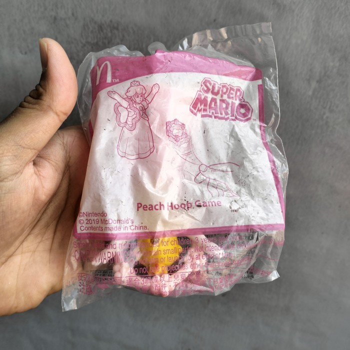 Jual Mainan Happy Meal Super Mario Peach Hoop Game - Mc Donald Toys ...
