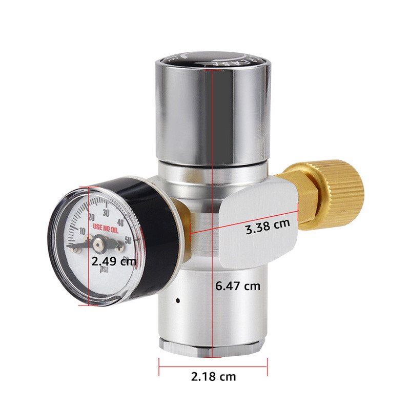 Jual 0-60PSI Beer Keg Co2 Charger,Portable Co2 Regulator,Mini Co2 ...
