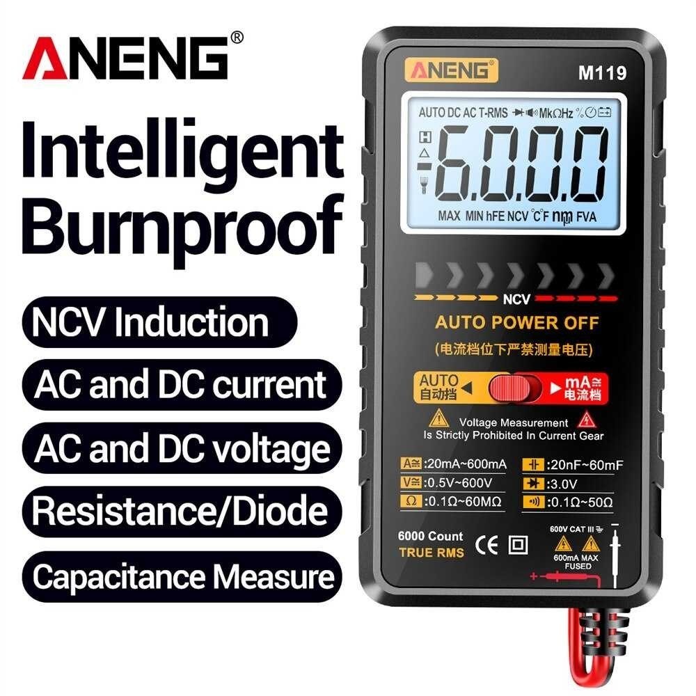 Jual ANENG Digital Multimeter Multitester Voltage Tester with NCV ...