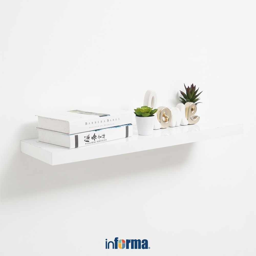 Jual Informa Rak Dinding 80 cm - Putih Decorative Wall Shelf Rak Tembok ...