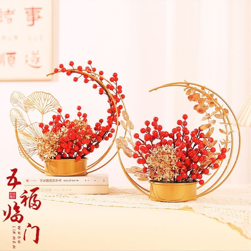 Jual Bucket Red Fruit Basket Dekorasi wedding Bucket Bunga Cherry Imlek ...