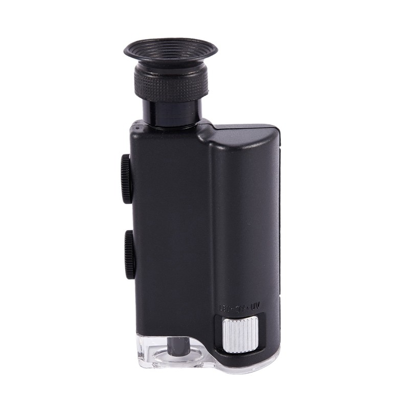 Jual Portable 200X-240X Zoom Microscope Pocket Handheld Led Lamp Light ...