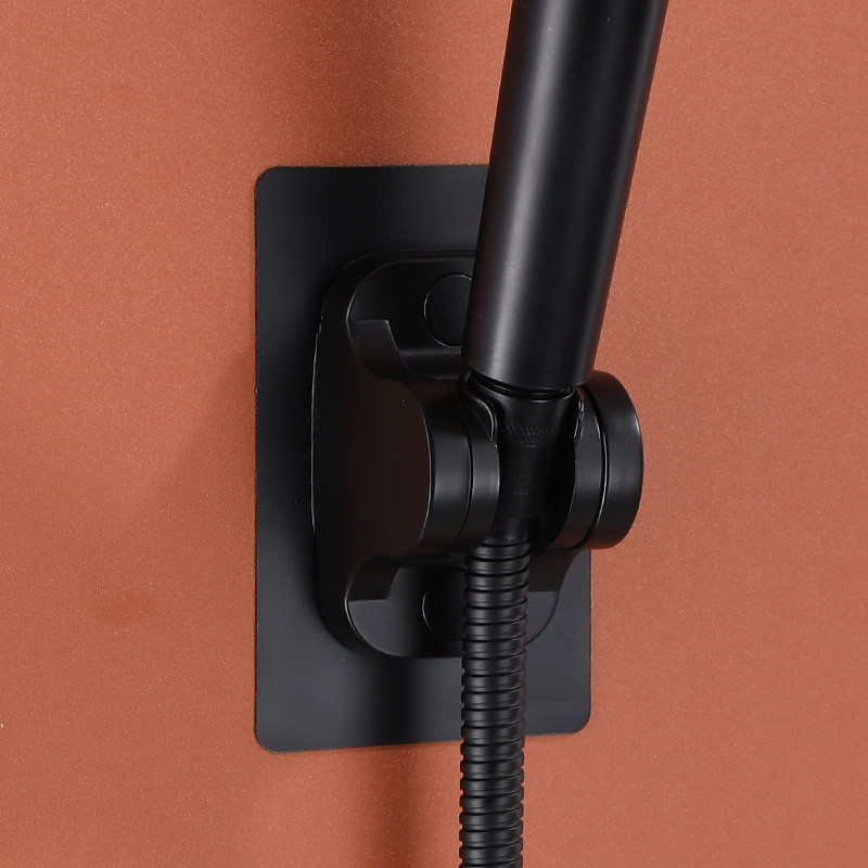 Jual Shower Head Holder Brackets Black Suction Cup Wall Mount ...