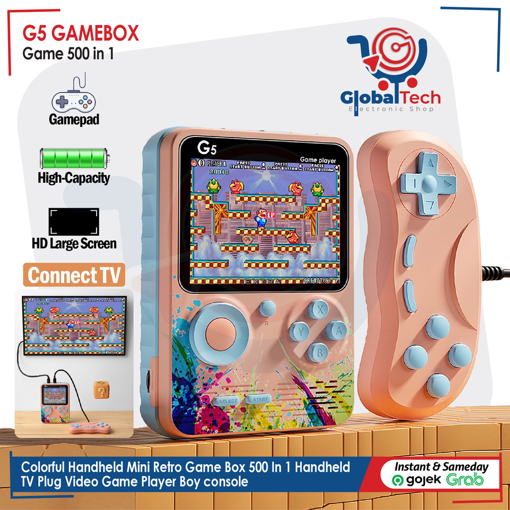 Jual Gamebox G5 isi 500 game Nintendo Console Bisa Konek TV Gameboy ...