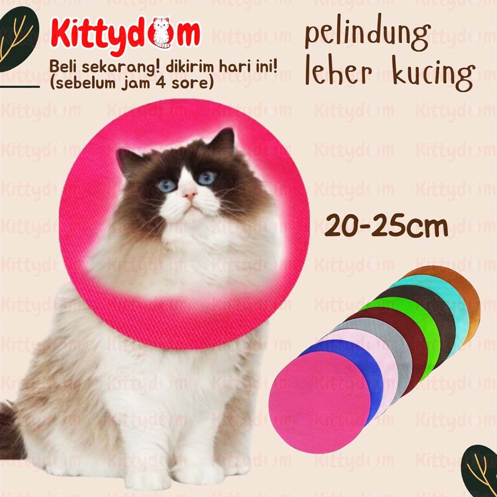 Jual KITTYDOM Pelindung Leher Paper Cat Collar Penutup Kepala Kucing ...