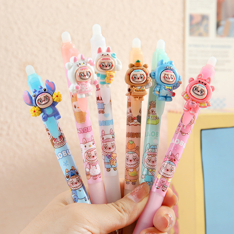 Jual STORE.1234 ( 1 PEN / 1 BOX ) GEL PEN HAPUS ERASABLE PENA LABUBU ...