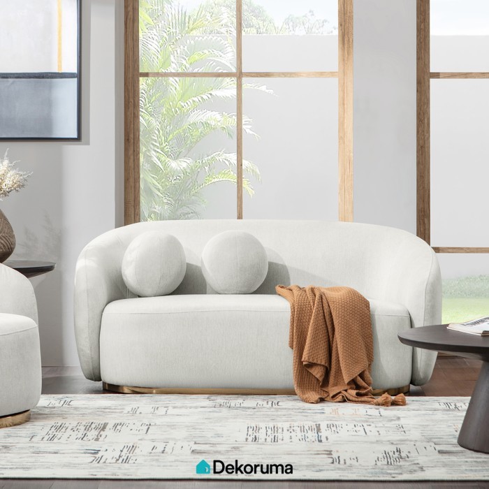 Jual Dekoruma UMIKO Sofa 2 Seater / Sofa 2 Dudukan / Sofa Ruang Tamu ...
