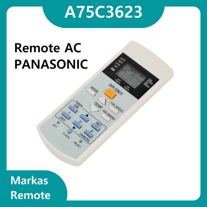 Jual Remote AC Panasonic A75C3623 Type standar | Shopee Indonesia