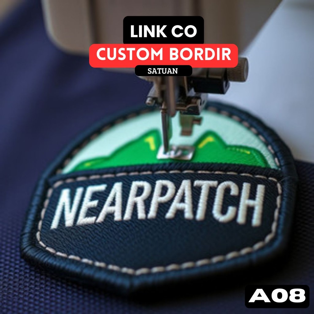 Jual A08 CUSTOM BORDIR PATCH/LOGO SATUAN GAMBAR BEBAS MURAH/NEGO ...