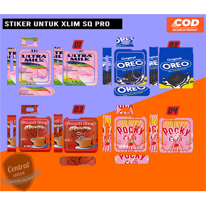 Jual Sticker Garskin Skin OXVA XLIM SQ PRO full ultra milk - 01 ...
