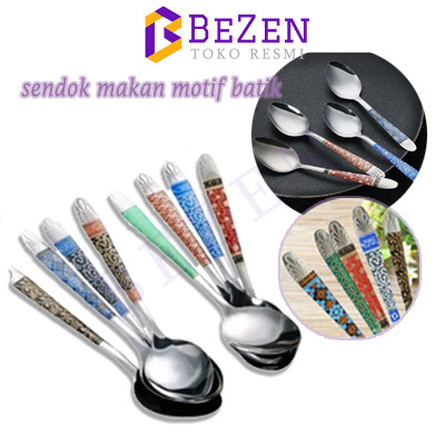 Jual sendok makan motif batik/sendok makan stainless motif batik ...
