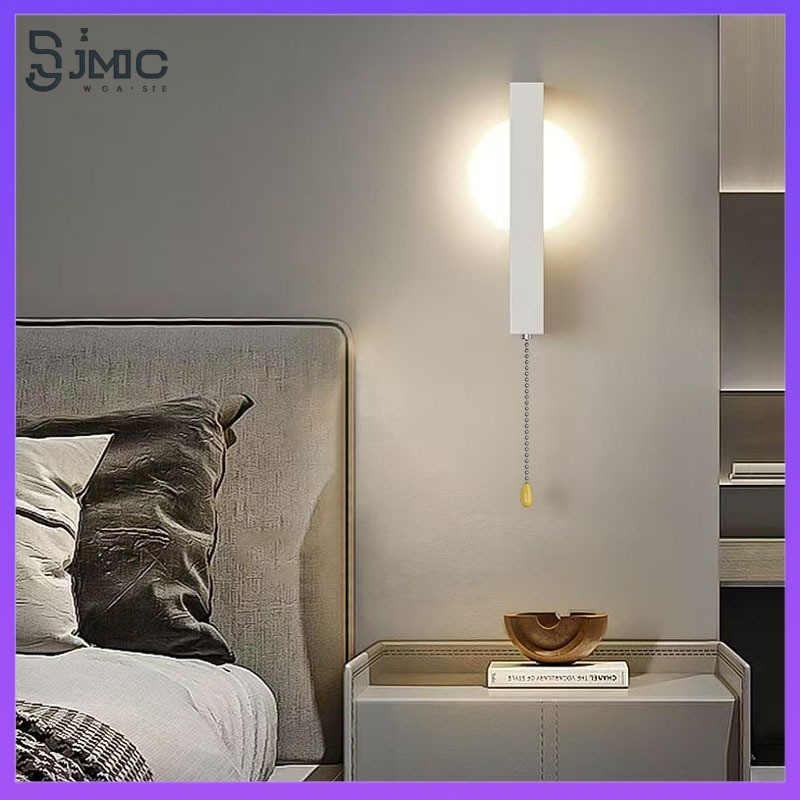 Jual Lampu Dinding Minimalis Hitam kamar tidur modern tempel aesthetic ...
