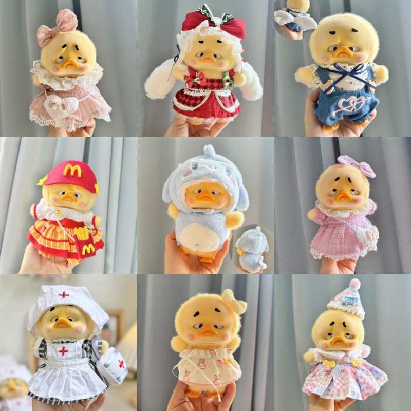 Jual PO】⚡ UPSET DUCK LABUBU TEDDY LULU BABY V3 POP-MART pakaian boneka ...