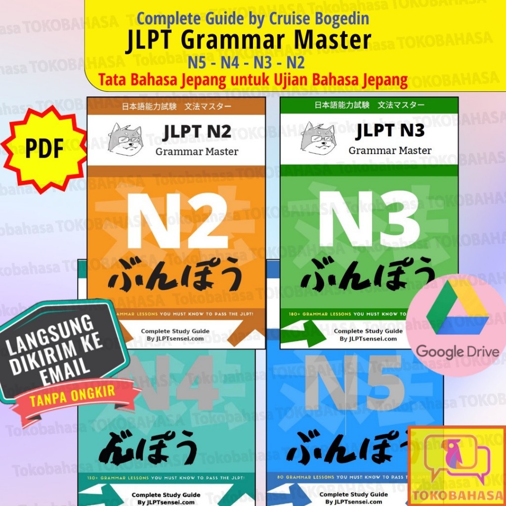 Jual [FiIe] JLPT Grammar Master N1 N2 N3 N4 N5 (2020) | Complete Study Guide | Tata Bhs Jepang ...