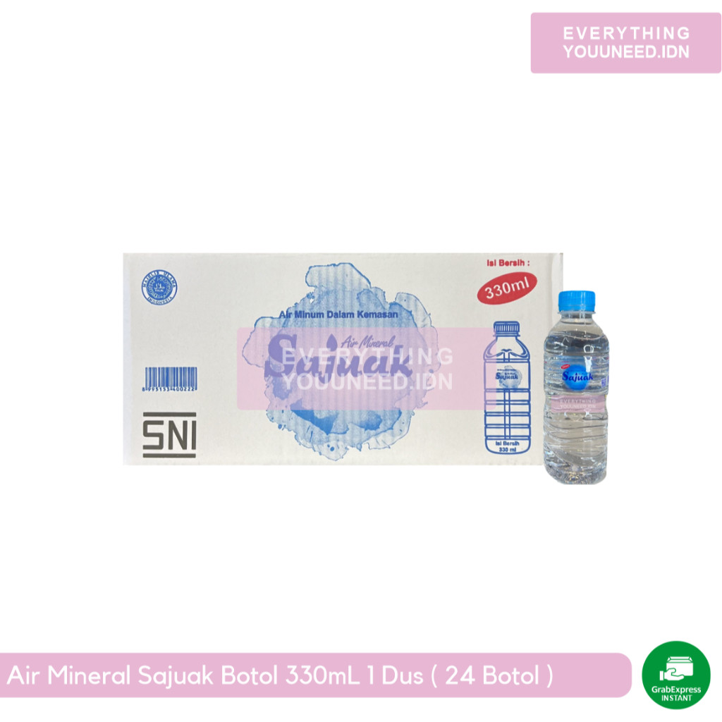 Jual Sajuak Air Mineral Kemasan Botol 330 mL 1 Dus isi 24 Botol | Shopee Indonesia