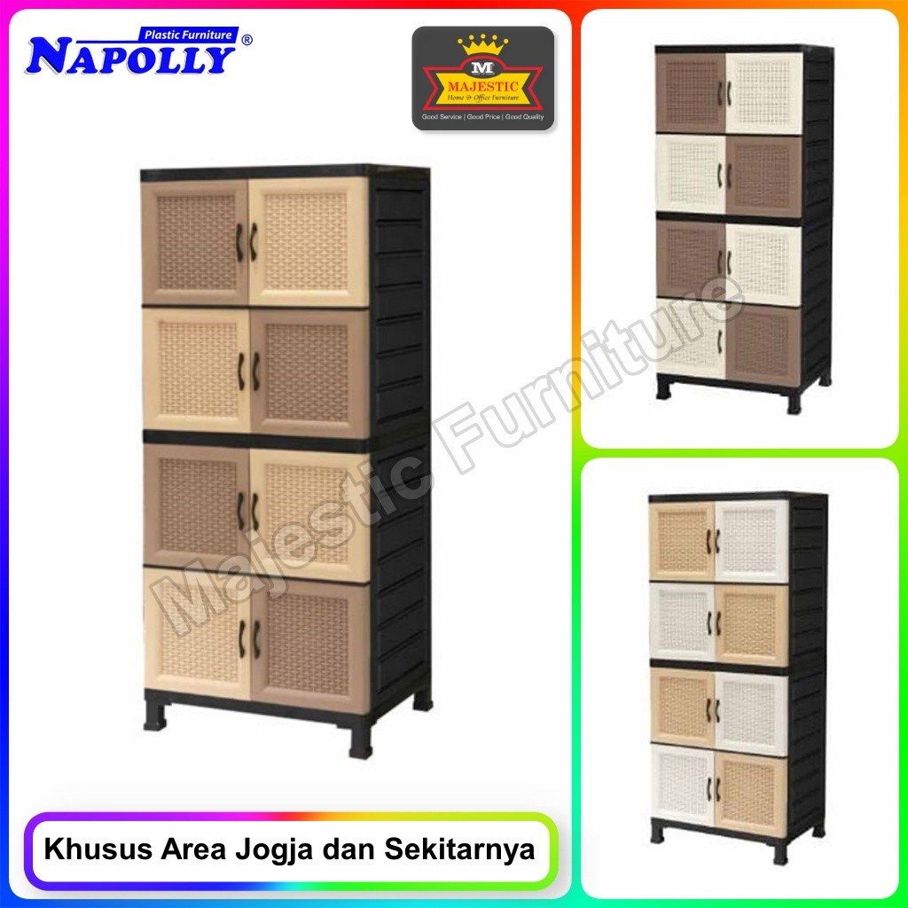 Jual Lemari Plastik Napolly CABRO MU 48 (Jogja) | Shopee Indonesia