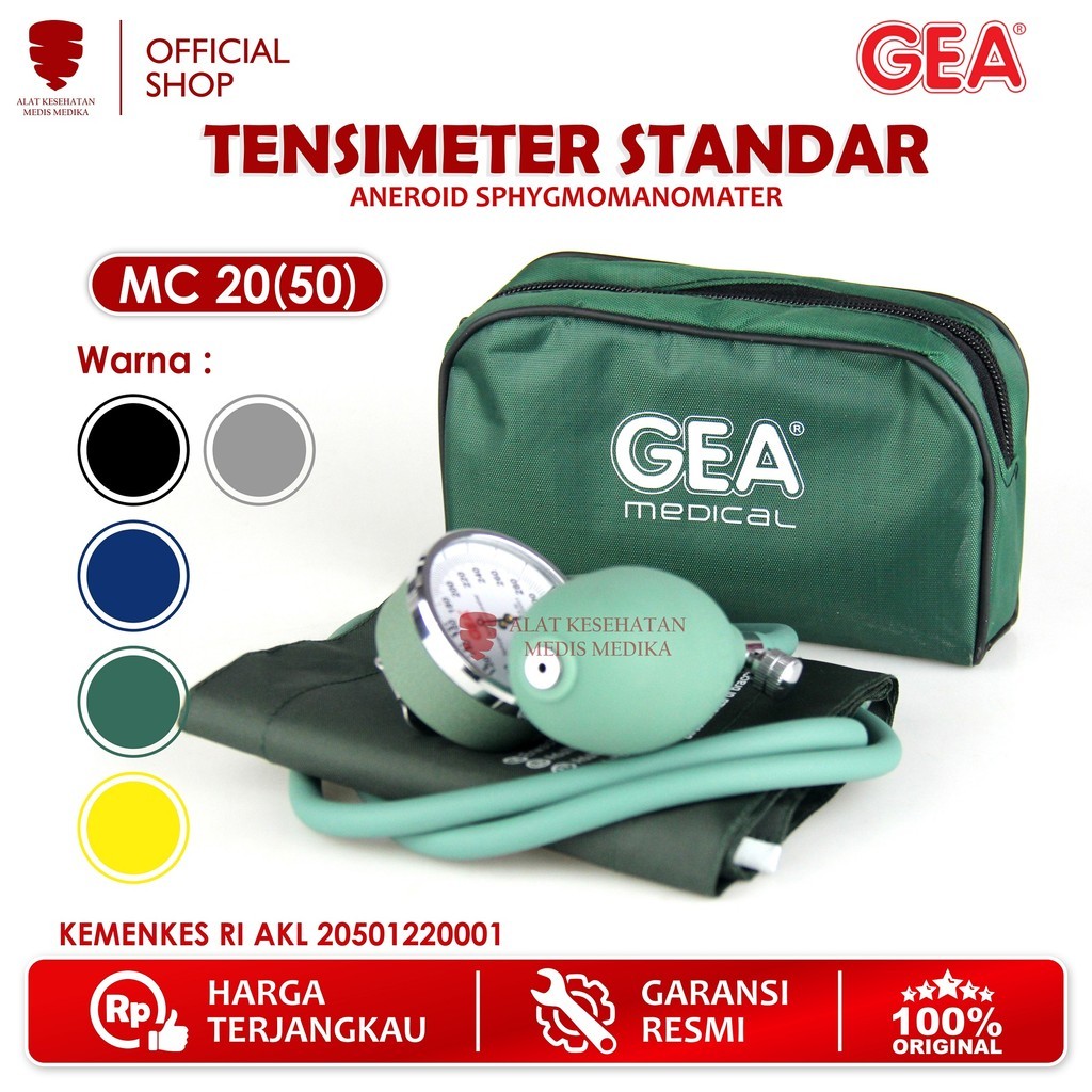 Jual GEA Tensimeter Aneroid MI 1001 Alat Ukur Tekanan Darah Tensi Jarum ...