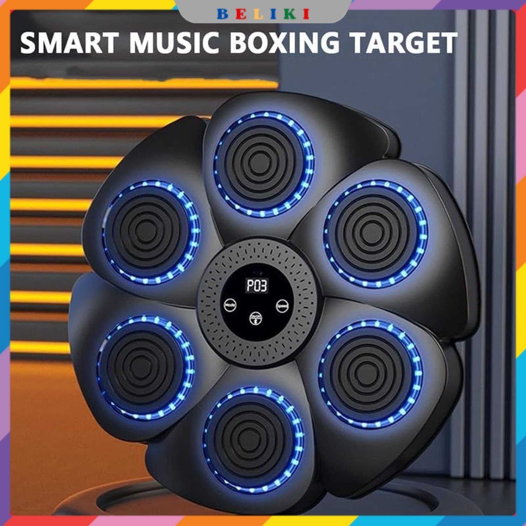 Jual Mesin Tinju Music Boxing Machine Wall Target Bluetooth 18 Speed ...