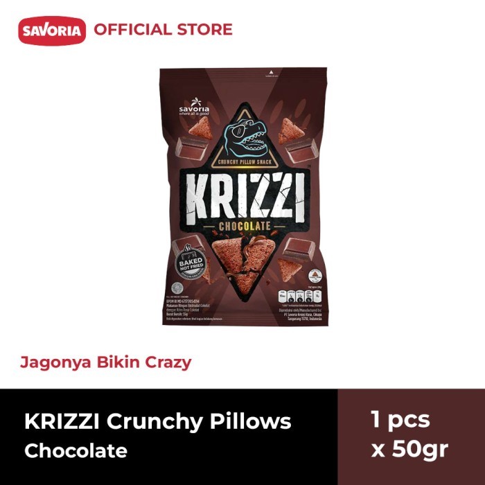 Jual KRIZZI Chocolate - Snack Pillow Coklat 50g | Shopee Indonesia