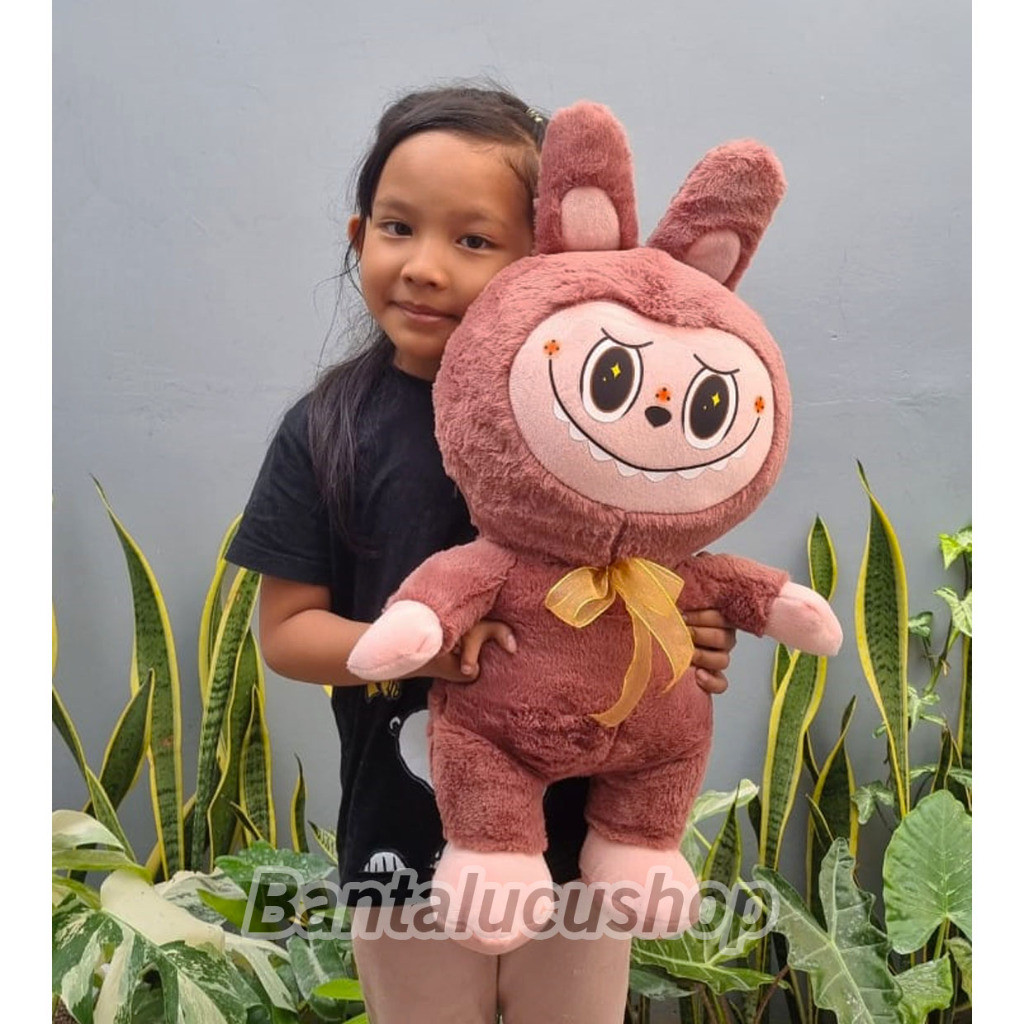 Jual viral... Boneka Labubu The monster Ukuran XL 60 CM Bahan Premium ...