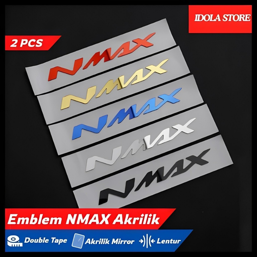 Jual Tulisan NMAX Jepang Timbul 3D Logo NMAX Timbul Stiker NMAX Mirror ...
