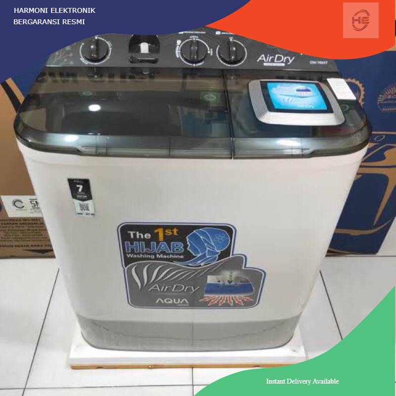 Jual Mesin cuci 7kg 2 tabung aqua qw-760xt Mesin cuci 2 tabung 7kg aqua garansi resmi | Shopee ...