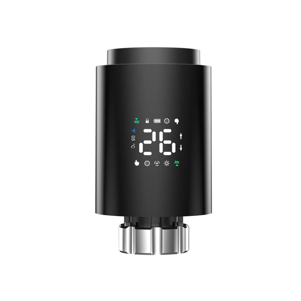 Jual Tuya Smart TRV ZigBee Radiator Actuator Programmable Thermostat Radiator Valve LED ...