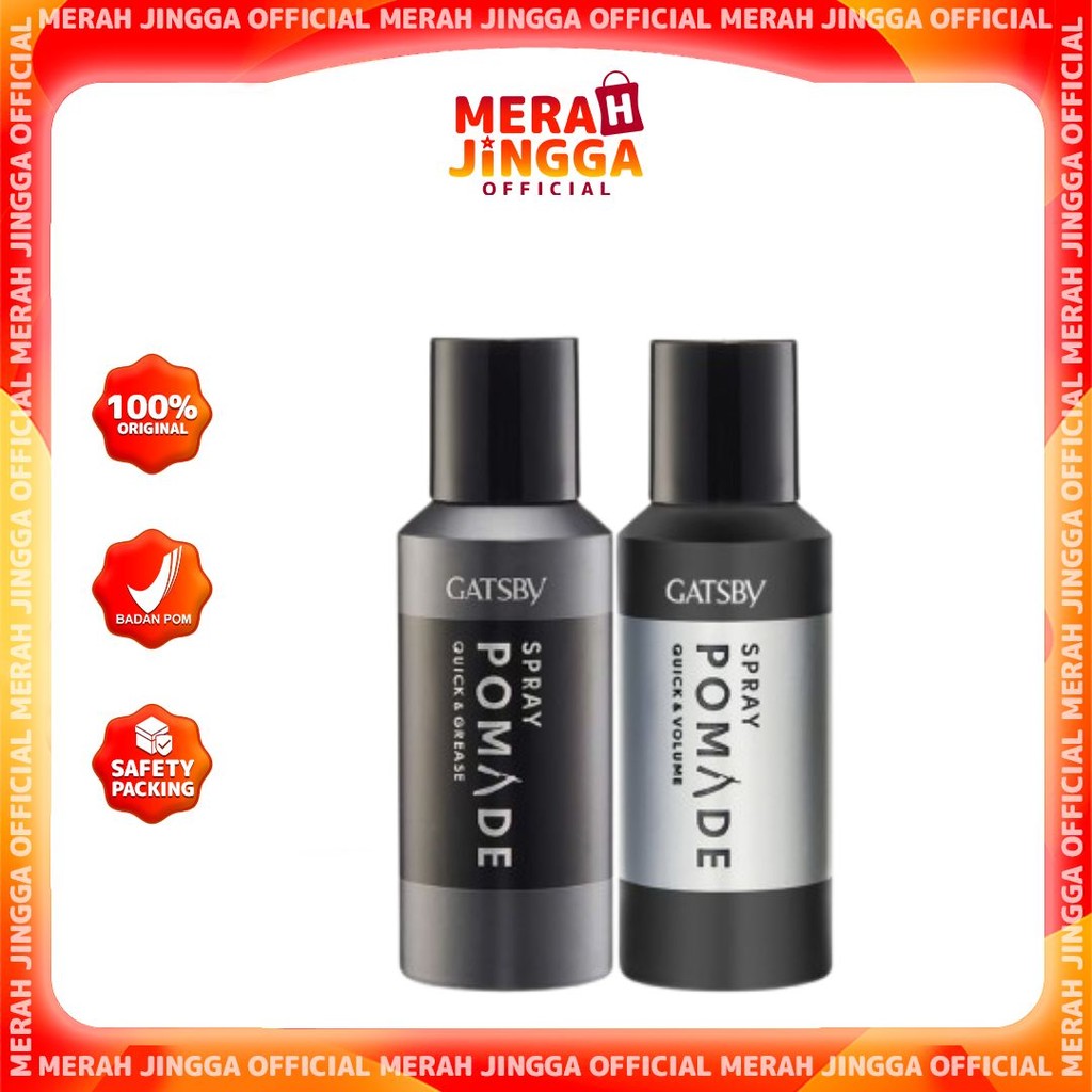 Jual GATSBY Spray Pomade Quick & Grease 150ml | Merah Jingga Official ...