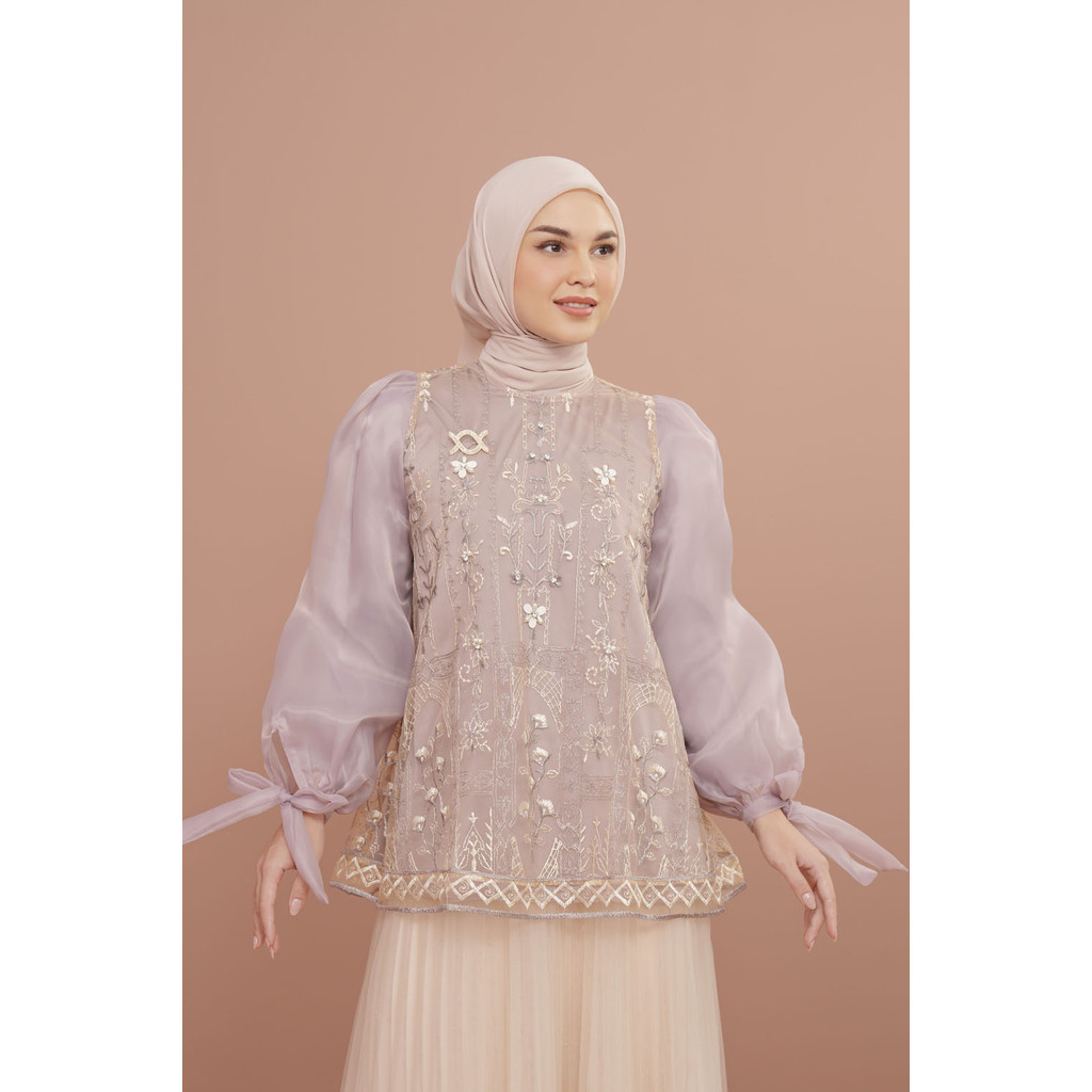 Jual Klamby - Lea Blouse Set Lavender | Shopee Indonesia