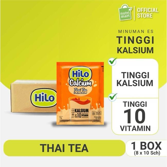 Jual HiLo Thai Tea Renceng 80 Sachet - Minuman Tinggi Kalsium ...