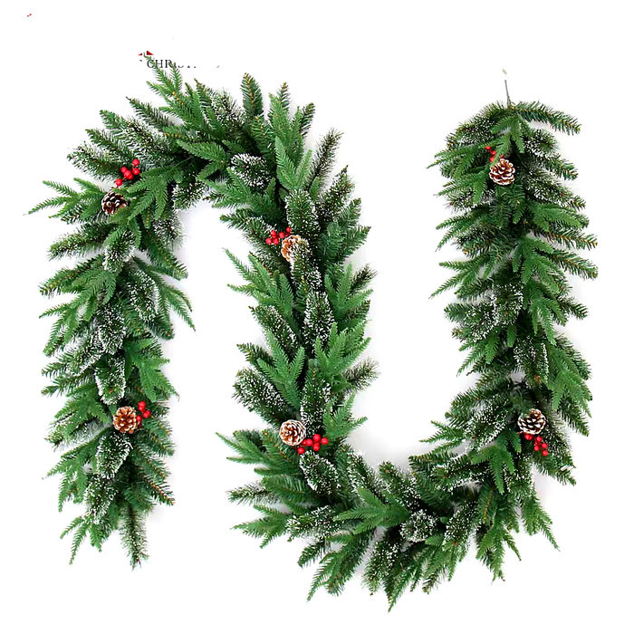 Jual Garland Natal Jumbo 2m Dekorasi Daun Lingkar Kawat Pinus Ceri ...