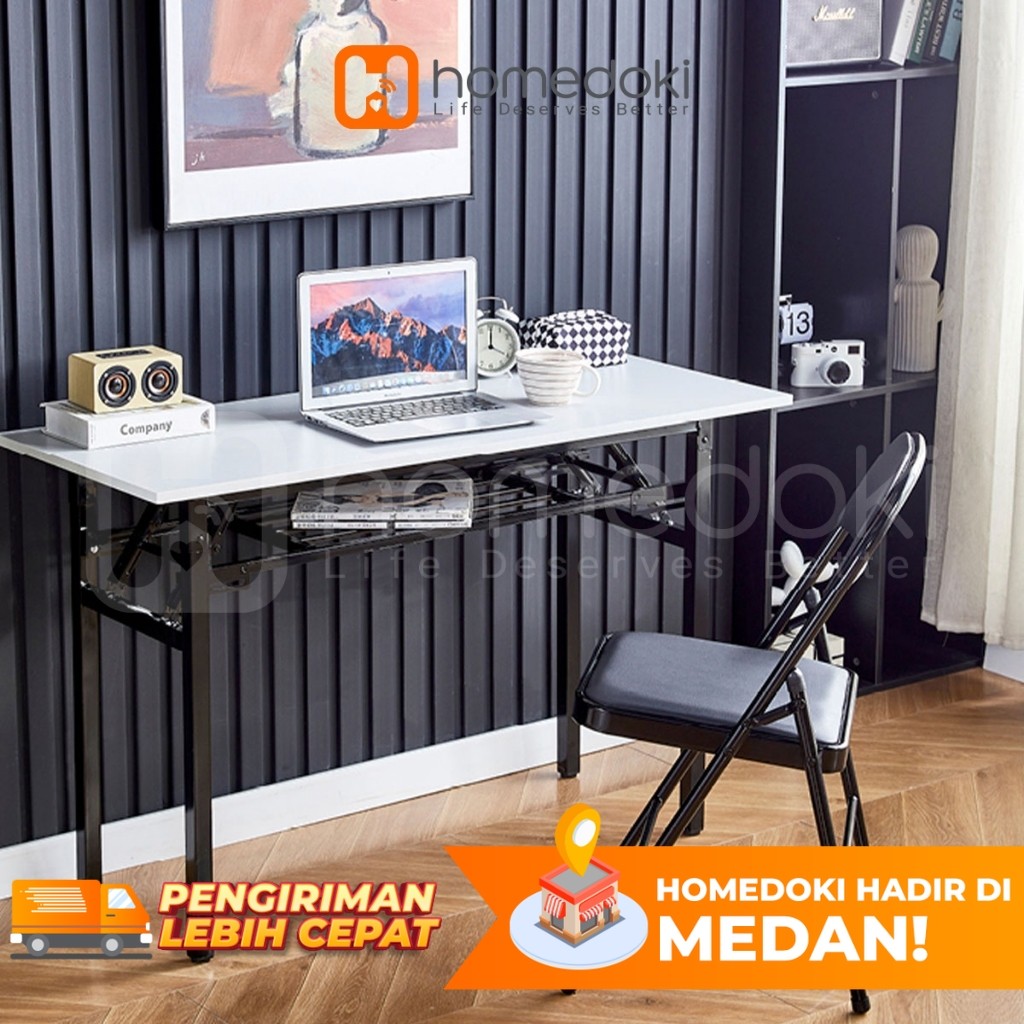 Jual Homedoki Meja lipat/ meja belajar/Meja Minimalis/Meja kantor/Meja kerja/ Meja makan lipat ...